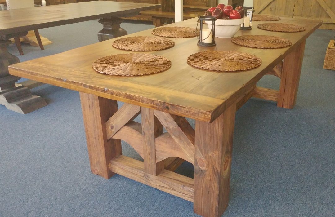 Craftsman Trestle Table | Farmhouse Furniture | Dining Table