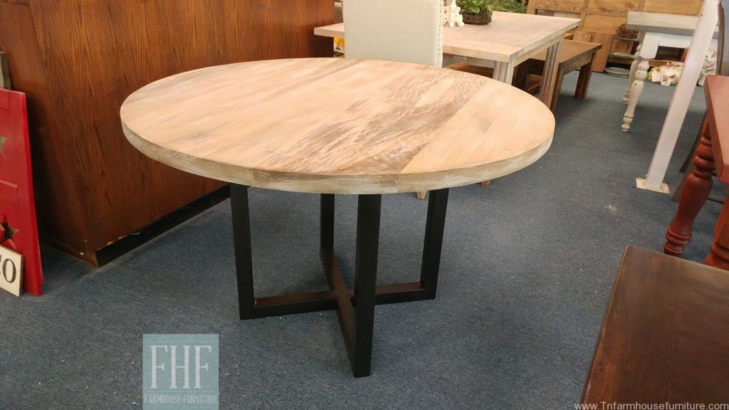 Industrial Round Table | Farmhouse Furniture | Knoxville